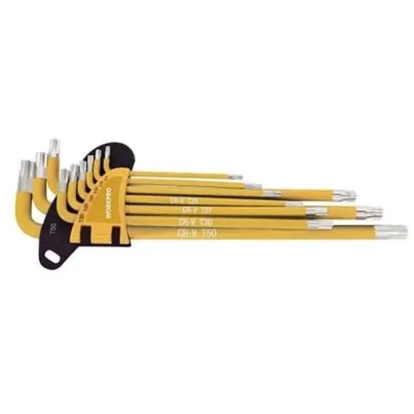 9PC Long Arm Torx Key Set Workpro Brand in Bangladesh