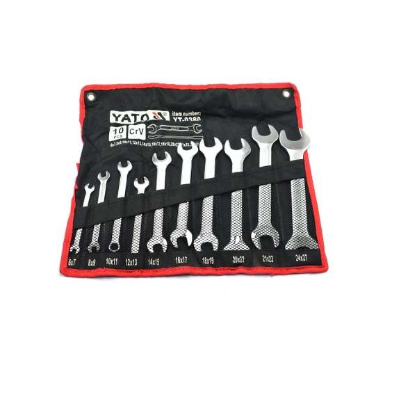 Yato Duly Wrench Set - 10 Pieces, Sizes 6-27mm Versatile, Reliable, and ...